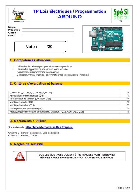 pdf tp lois électriques programmation arduino dokumen tips