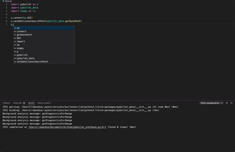 no autocomplete for pybullet · issue 663 · microsoft pylance release