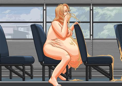 Rule 34 After Sex Big Belly Blonde Female Blonde Hair Bus Cellulite