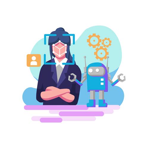 Affective Computing Flat Style Illustration Vector Design 8608225