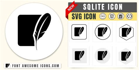 Sqlite Icon Svg Code — Download Path Html