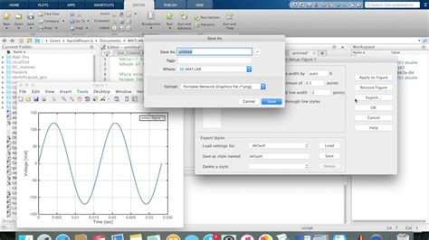 How To Export Figures From Matlab Youtube