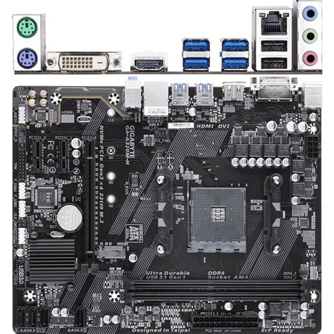 Материнская плата Gigabyte GA-A320M-H Socket-AM4 AMD A320 2xDDR4 ...