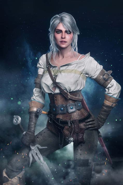 Download Ciri Witcher Cosplay Portrait Wallpaper