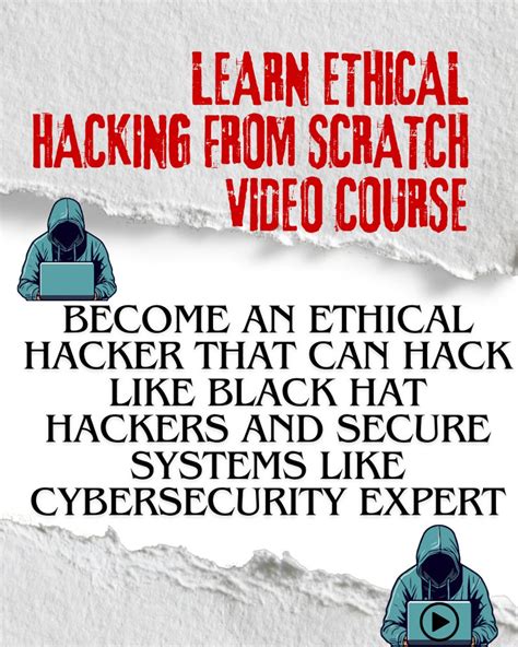 Learn Ethical Hacking From Scratch Become An Ethical Hacker That Can Hack Like Black Hat Hackers