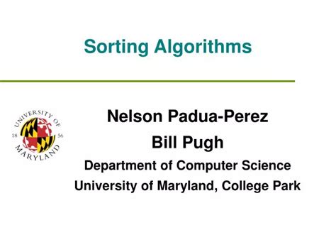 PPT Sorting Algorithms PowerPoint Presentation Free Download ID
