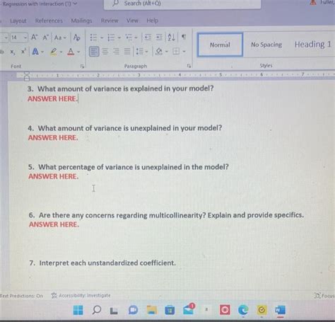 Solved 3 What Amount Of Variance Is Explained In Your Chegg Com