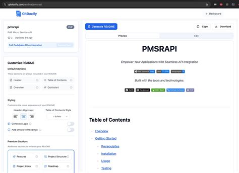 Gitdocify Instant Professional Code Documentation Alternativeto