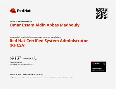 Omar Essam On Linkedin Rhcsa Certification Linux Sysadmin Redhat