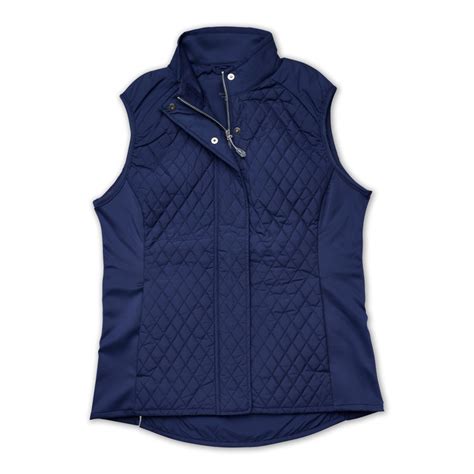 Stemmons Womens Full Zip Quilted Vest Brick Red