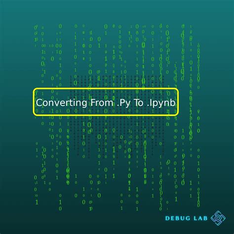 Converting From Py To Ipynb Debug Lab
