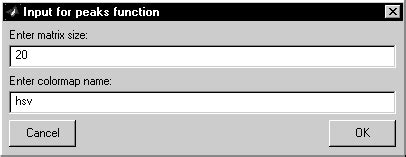 Inputdlg MATLAB Function Reference