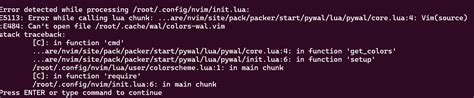 can anyone help me with this error r neovim