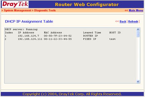 How Can I Ensure That DHCP Always Issues The Same IP Address To One Computer DrayTek FAQ