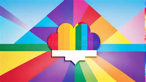 Pride Background With Lgbtq Pride Flag Colours Rainbow Stripes