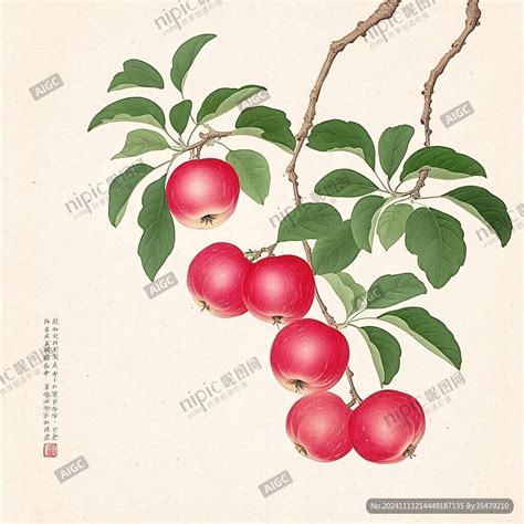 Ai创作图山楂插画手绘 工笔红果 山楂扁平插画 山楂创意手绘 山楂插画 手绘山楂 山楂手绘 古风水果插画 毛笔红果满枝 山楂包装插画 写实山楂 樱桃工笔画 写意山楂 新中式装饰画手绘苹果 红枣