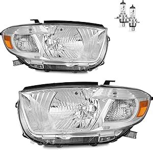 Karsparehub Headlights Assembly For 2008 2010 Toyota Highlander Sport