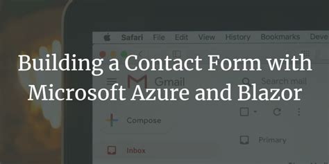 Dotnetcode On Linkedin Building A Contact Form With Microsoft Azure And Blazor