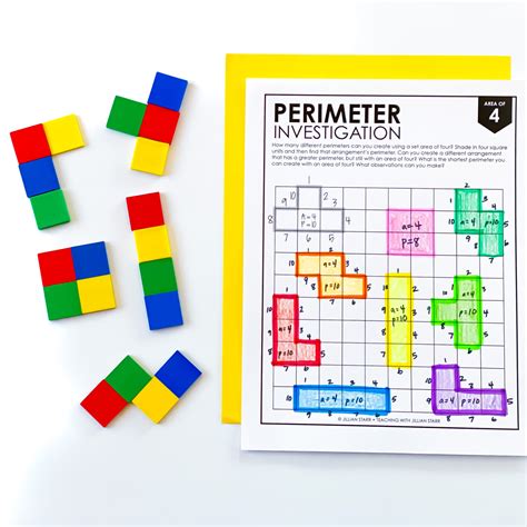 Hands On Manipulatives To Teach Area And Perimeter
