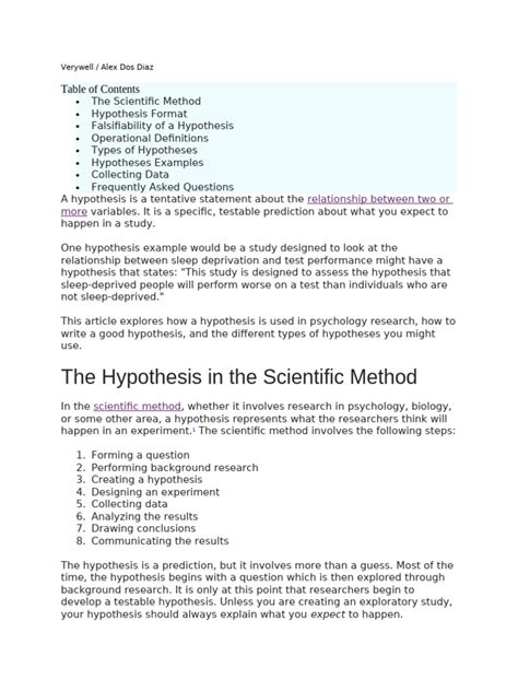 Hypothesis Pdf Hypothesis Experiment