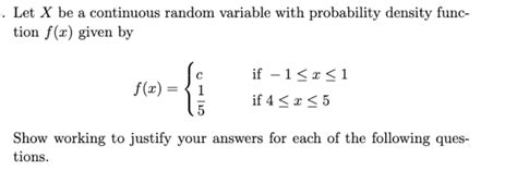 Solved A Find The Value Of C Which Is Required To Make This Chegg Com