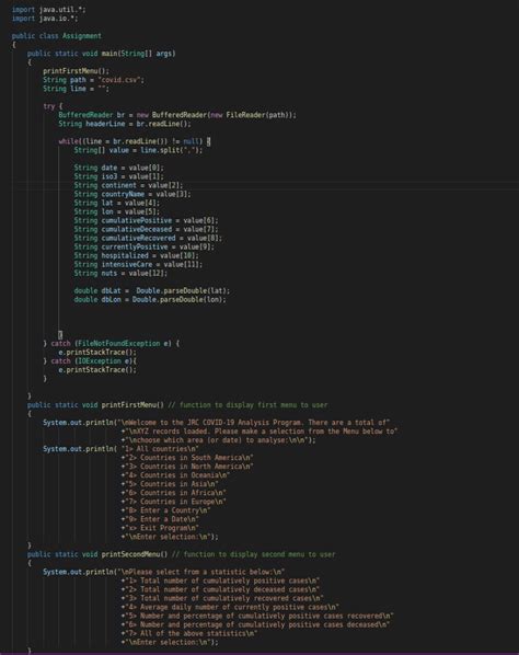 solved java programming need a java program that reads a csv