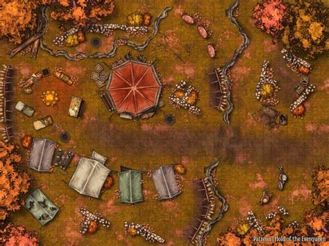 Forest War Camp [gridless 40x30] R Fantasymaps