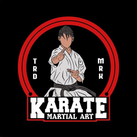 Premium Vector Karate Illustration Vector Design Foreign Language Means Karate Avaible For