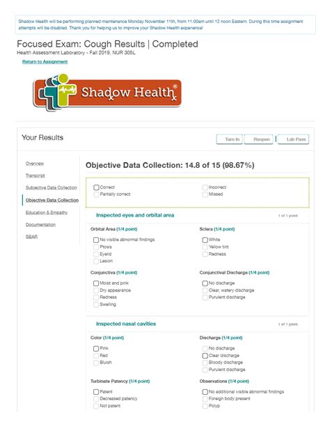 Shadow Health Danny Rivera Objective