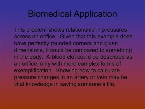 Pressure Drop Through An Orifice As Measured By