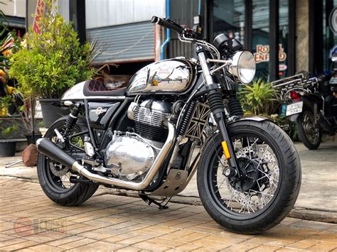 Modified Royal Enfield Interceptor Int 650 Gets A Pinch Of Cafe Racer Styling