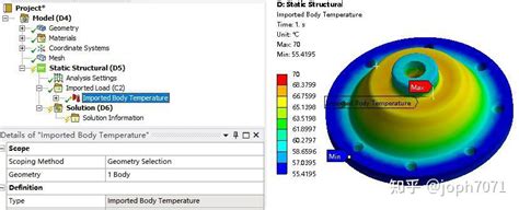 Ansys Workbench结构热固耦合计算 知乎