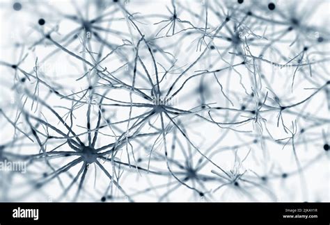 Brain Under Microscope 3d Illustration Neural Connections Neural Network Electrical Impulses