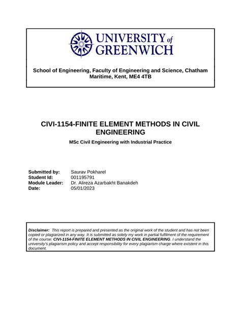 Pdf Finite Element Method To Solve Translational And Rotational