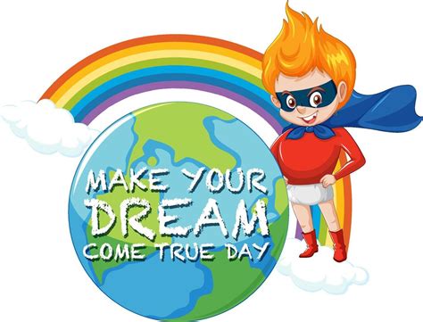 Make Your Dream Come True Day Logo Concept 19864051 Vector Art At Vecteezy