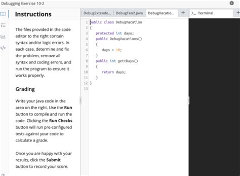 debugging exercise 10 2 homeworklib
