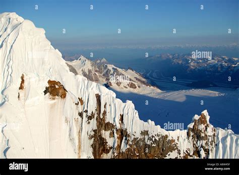 Mountains Snow And Ice Around Mount Blackburn In Wrangell Saint Elias