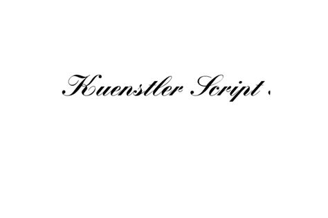 Kunstler Script Font Free Download