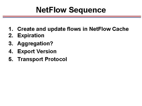 Netflow Overview Developed By Cisco Systems In 1996