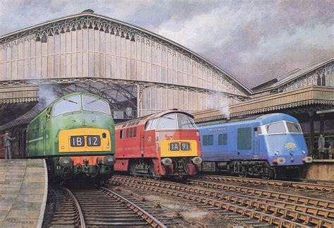 Train E Br Class 42 Warship Class 52 And Class 251 Blue Pul Flickr