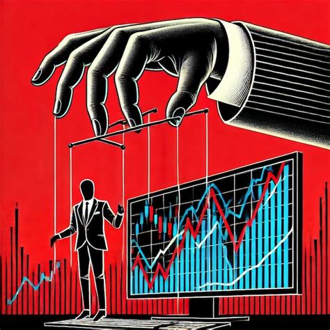 Premium Vector Hand In Suit Manipulating Stock Graphs