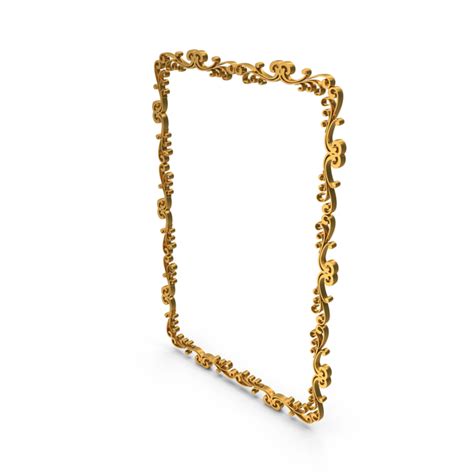 Frame Decorative Ornamental Stylish Rectangle Small Gold Png Images And Psds For Download