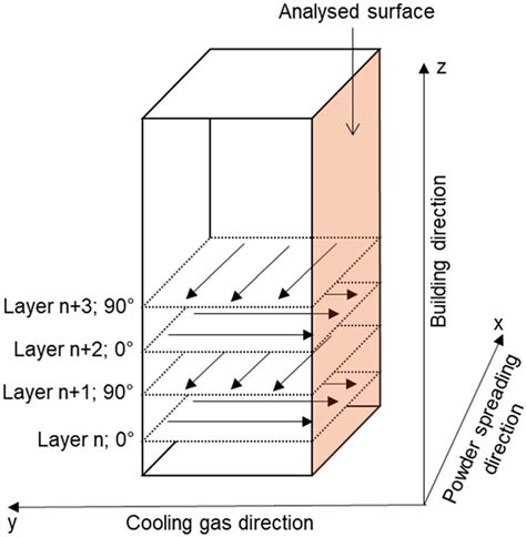 Coordinate System Used For Sample Fabrication Indicating Surface Area
