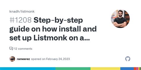 Step By Step Guide On How Install And Set Up Listmonk On A Server Issue Knadh Listmonk