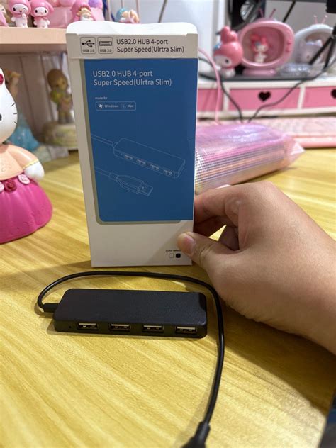 USB 2 0 HUB 4 Port Super Speed Ultra Slim Mobile Phones Gadgets Other Gadgets On Carousell
