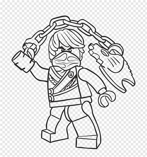 Coloring Lego Ninjago Pages Drawing Book Cole Png Amazing Image Ideas