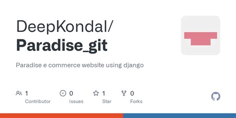 Github Deepkondalparadisegit Paradise E Commerce Website Using Django