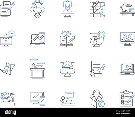 Partner Engagement Line Icons Collection Commitment Collaboration