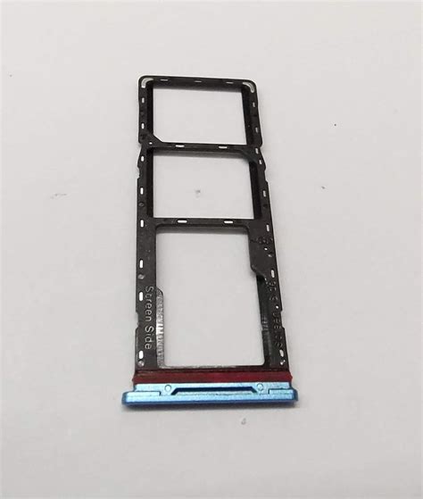 Shockware Dual Sim Tray Sim Card Holder Compatible With Tecno Spark T KG P Blue Amazon