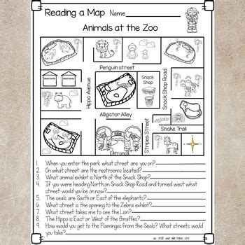 Map Skills Reading A Map And Activities By Create Your Own Genius
